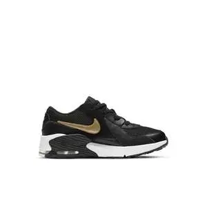 Nike Max Excee Casual Low Top Sneakers - Black/gold/white