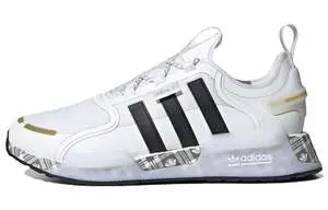 Adidas Nmd_r1 V3 Sneakers - Cloud White/core Black/gold Metallic