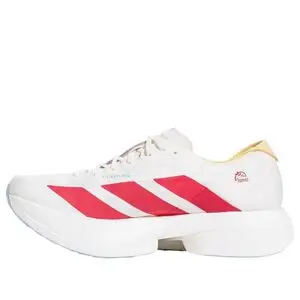 Adidas Adizero Adios Pro 4 Sneakers - Off White/lucid Red/clear Sky