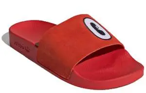 Adidas Adilette Suede Slide With Cartoon Eye Detail