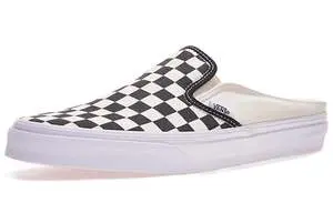VANS Classic Slip-on Mule Checkerboard Sneakers - Black