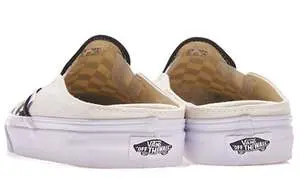 VANS Classic Slip-on Mule Checkerboard Sneakers - Black