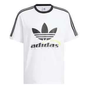 Adidas Originals Tfl Logo T-shirt Asia Sizing 'white Black - White/black