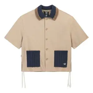 Adidas X Clot S/s Guayabera Shirt Asia Sizing - Warm Sandstone