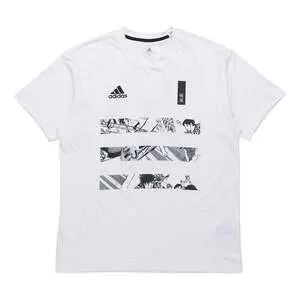 Adidas Captsuba Tee Casual Sports Short Sleeve - White