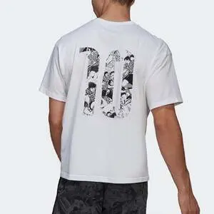 Adidas Captsuba Tee Casual Sports Short Sleeve - White