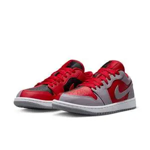 JORDAN 1 Low Se 'split Gym Red Cement Grey - Red/gray