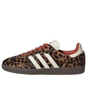 Adidas Samba Og Leopard Print Sneakers - Core Black/preloved Red/cream White