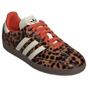 Adidas Samba Og Leopard Print Sneakers - Core Black/preloved Red/cream White