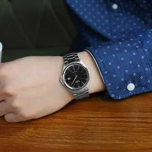 Casio Stainless Steel Analog Watch With Black Dial