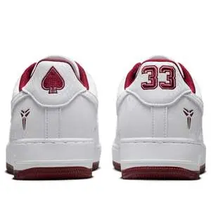 Nike X Kobe Bryant Air Force 1 Low 'lower Merion Aces White - White/team Red