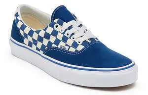 VANS Era Skate Sneakers With Checked Detailing - Blue