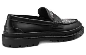 Dior Explorer Loafer In Black Oblique Jacquard