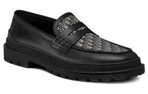 Dior Explorer Loafer In Black Oblique Jacquard