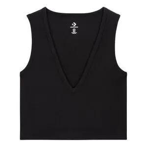 CONVERSE X Martine Ali Ribbed V-neck Tank - Black