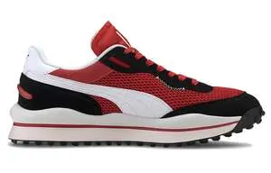 PUMA Style Rider Stream On High Risk Red Sneakers - Redwhiteblack