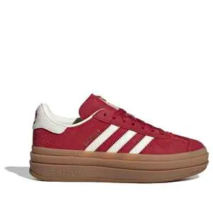 Adidas Gazelle Bold "year Of The Snake" Sneakers - Active Maroon/cream White/gold Metallic