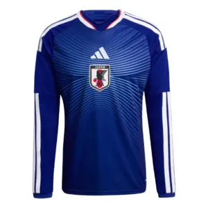 Adidas Japan National Football Team 2026 Home Replica Long Sleeve Jersey - Japan Blue/ash Blue
