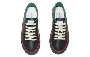 Gucci Tennis 1977 Low Top Sneakers - Black/green/red