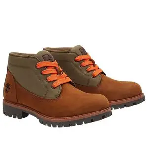 Timberland Premium Mid Lace Chukka Boots - Medium Brown/nubuck