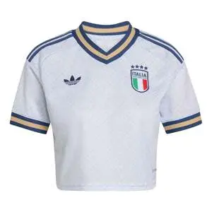 Adidas Italy 26 Away Cropped Jersey Asia Sizing - Aeroblue