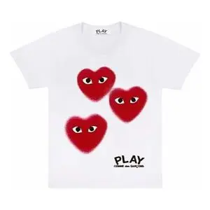 Play Comme Des Garcon Love Short Sleeve - White