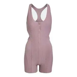 Adidas Yoga Ribbed Bodysuit Asia Sizing - Purple