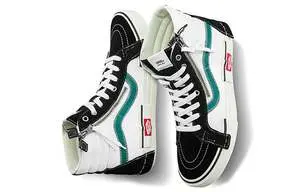 VANS Sk8-hi Reissue Cap High Top Sneakers - Black/green