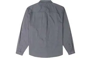 CONVERSE Oxford Button Up Shirt Asia Sizing 'grey Blue