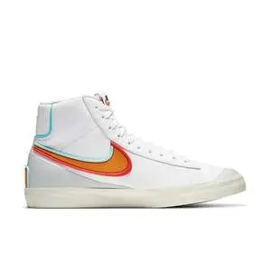 Nike Blazer Mid '77 Infinite High Top Sneakers - White/yellow/blue
