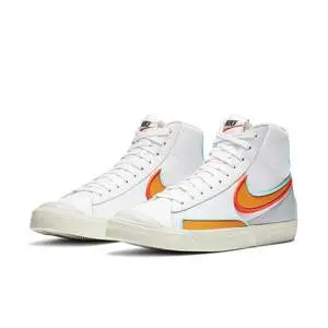 Nike Blazer Mid '77 Infinite High Top Sneakers - White/yellow/blue