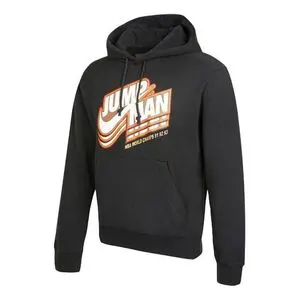 JORDAN Jumpman Logo Fleece Hoodie - Black