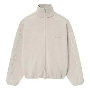 Fear Of God Modern Fleece Track Jacket - Heather Stone/cloud White