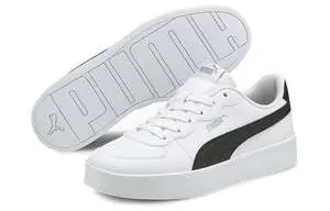 PUMA Skye Clean Low Top Sneakers - White/black