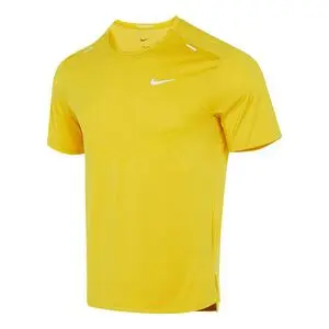 Nike Rise 365 Dri-fit Short-sleeve Running Top - Yellow