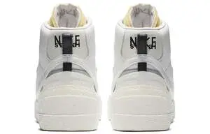Nike X Sacai Blazer Mid "white Wolf Grey" Sneakers - Gray/white