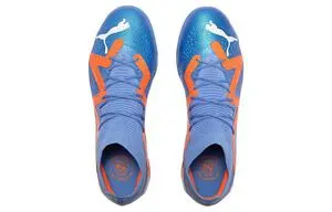 PUMA Future Ultimate Cage "blue Ultra Orange" Football Cleats - Blue/white/ultra Orange