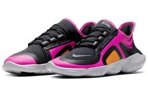 Nike Free Rn 5.0 Shield Running Shoes - Fire Pink/metallic Silver-black
