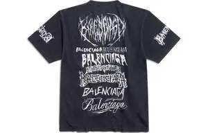Balenciaga Diy Metal T-shirt 'black White