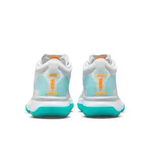 JORDAN Air Zion 1 High Top Sneakers - White/teal Orange
