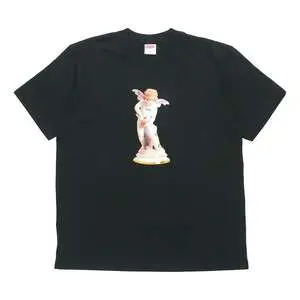 Supreme Cupid Tee Angel Printing Short Sleeve - Black