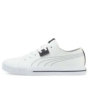 PUMA Ever Cv Casual Skateboarding Shoes - White/black