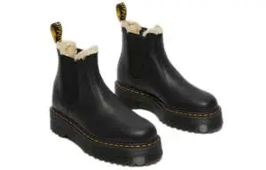 Dr. Martens 2976 Faux Fur Lined Platform Chelsea Boots