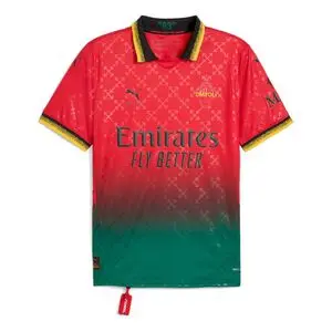 PUMA X Off White Ac Milan Replica Jersey - Red/green
