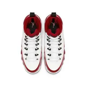 JORDAN 9 Retro High Top Sneakers - White/black/gym Red