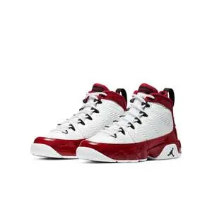 JORDAN 9 Retro High Top Sneakers - White/black/gym Red
