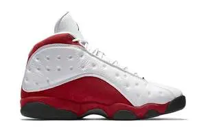 JORDAN 13 Retro High Top Sneakers - White/black-team Red
