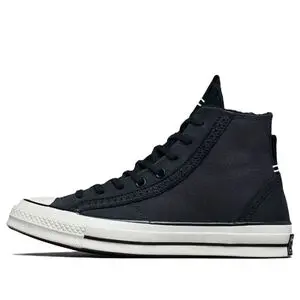CONVERSE Chuck 70 Leather And Suede High Top Sneakers - Black/white