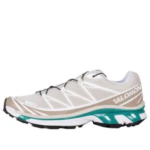 SALOMON SALOMON XT-6 Soft Ground Athletic Sneakers Chinchilla/dynasty Green