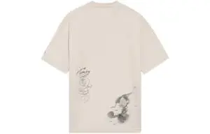 LI-NING X Disney Pinocchio Graphic T-shirt 'beige - Beige/black